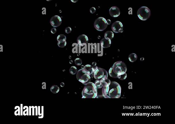 4K loop Green Screen Background of cola, soda water with bubbles or ...