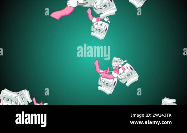 Toilet Roll illustration background animation. Toilet paper emoji ...