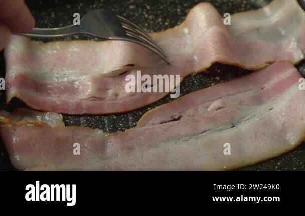 Slice tasty fried bacon Stock Videos & Footage - HD and 4K Video Clips ...