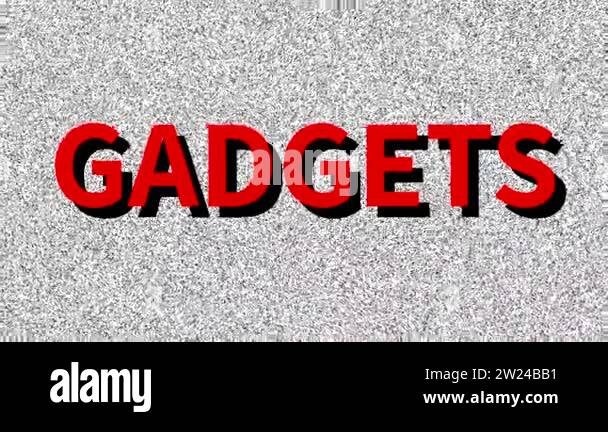 Gadgets. Word about problem on noisy old screen. Looping VHS ...