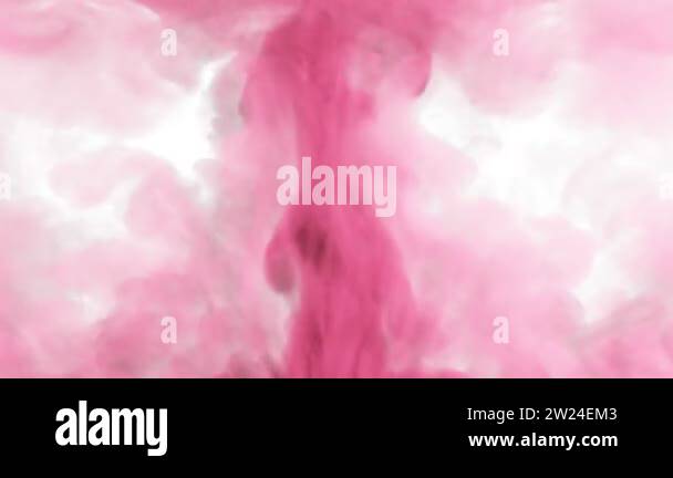 pink spreading colored smoke 3d animation abstract inky swirling ...