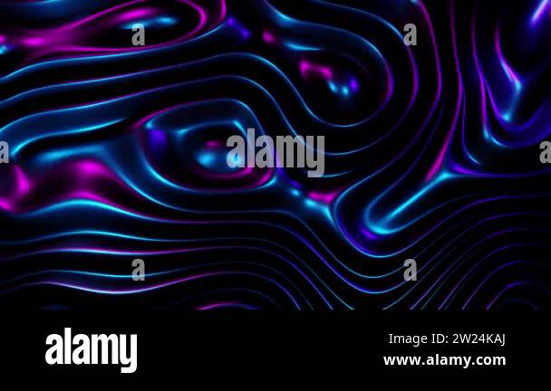 Futuristic 3D fluid animation with waveform and circular shape ...