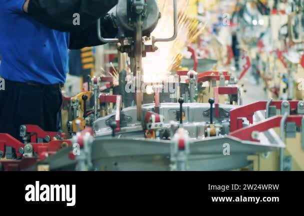 Spot welding assembly line Stock Videos & Footage - HD and 4K Video ...