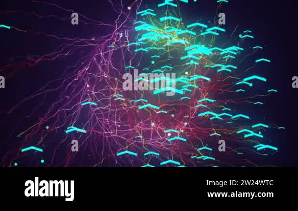 Background motion graphic design animated of Internet data ...