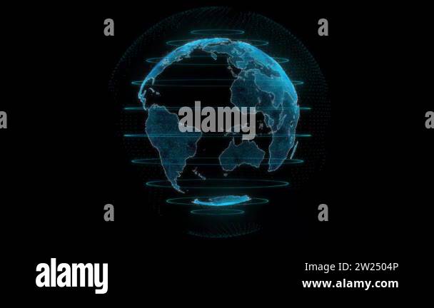 Global Network Connected. Concept Digital World Networks. Abstract ...