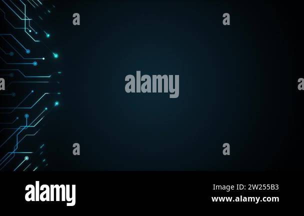 Abstract Cyber Technology Chipset Motherboard Background Animation/ 4k ...