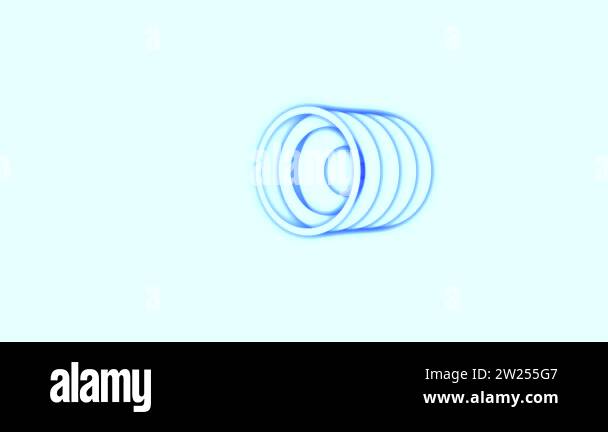 Abstract background of circles changing shapes on solid background ...