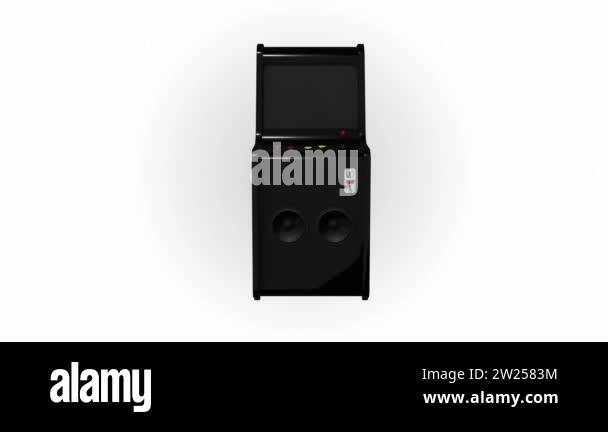 Arcade Machine Retro Gaming Style With Joystick and Buttons 3D Render ...