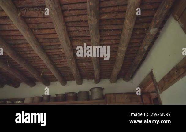 Historical wooden ceiling architecture. A simple wood ceiling for ...