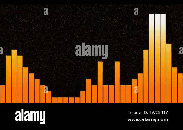 Audio Equalizer bars design sound waves animated disco graphic motion ...