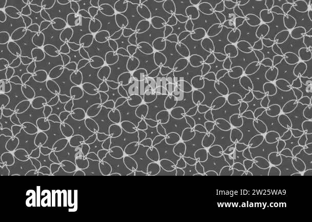 Abstract black and white animation on minimal background with wave ...