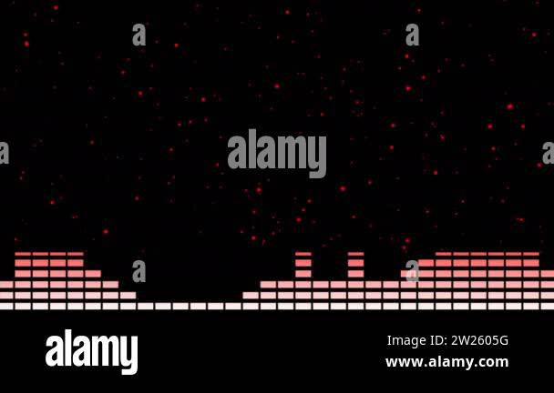 Audio Equalizer bars design sound waves animated disco graphic motion ...