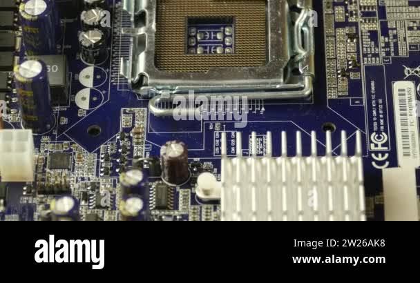 4k computer main board,assembly circuit Stock Video Footage - Alamy
