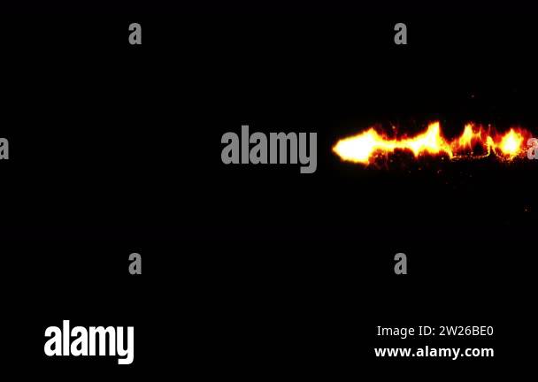 Burning fire flame with sparks. Red glitter fire animation. Abstract ...