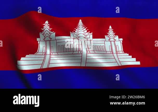 Cambodia national flag waving Stock Videos & Footage - HD and 4K Video ...