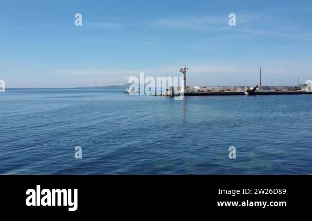 Marmara Island, Turkey - April 2019: A fishing boat in the harbour of ...