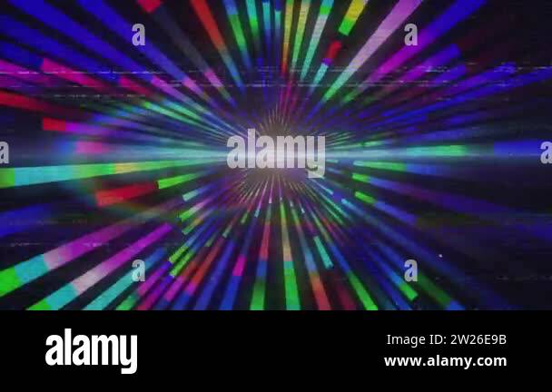 Animation of a screen with lines of interference, showing a light show ...