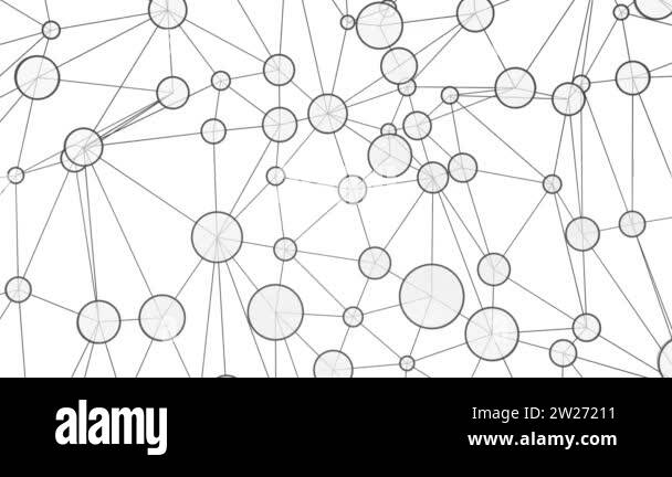 Stylized machine learning node network representation looping ... Stylized machine learning node network representation looping ...