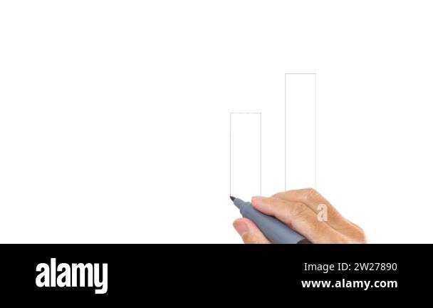 Business charts financial diagrams and statistic graphs animated icons ...