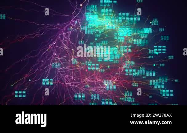 Background motion graphic design animated of Internet data ...