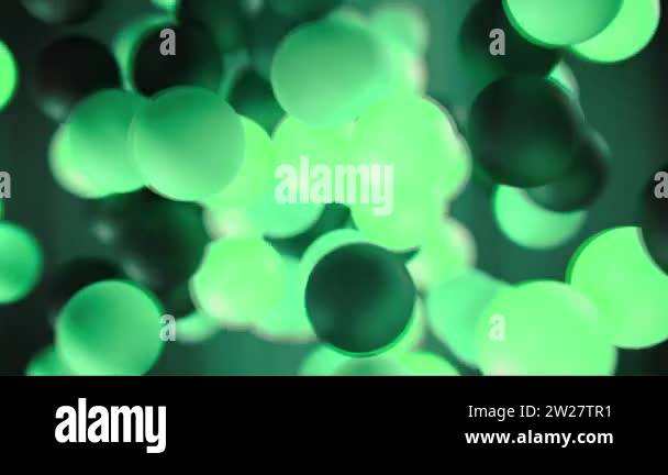 Abstract Background Animation Created By 3d Spheres Colliding With Each Other Stock Video