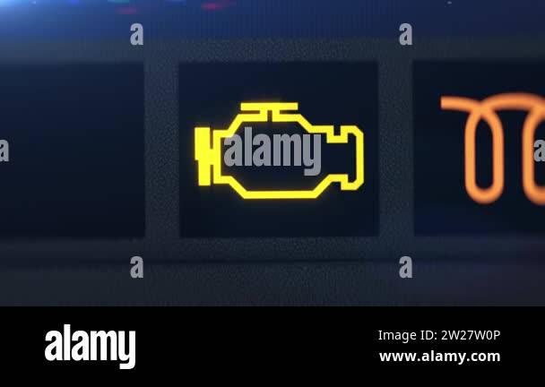 Check engine light on, car trouble, engine failure, visit to repair ...