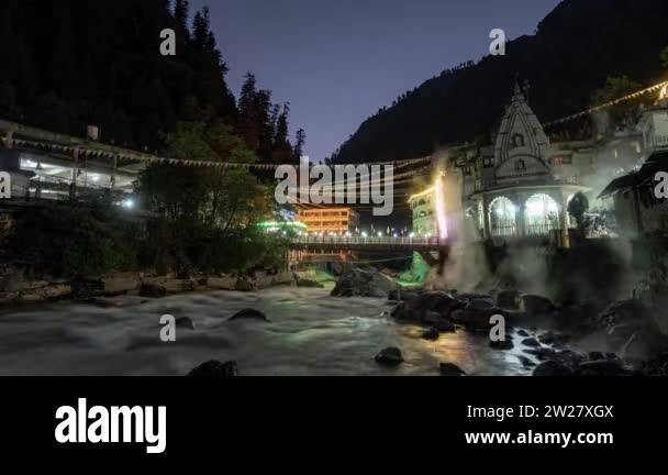 Gurudwara MANIKARAN Sahib Iron Bridge. Hyperlapse 4k Stock Video ...