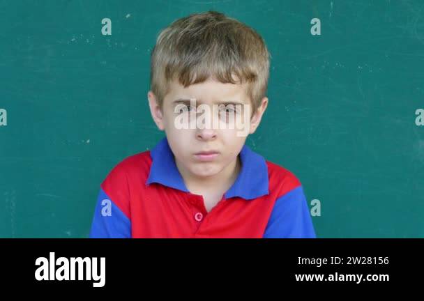 57 Caucasian Children Portrait Sad Young Boy Face Expression Stock ...