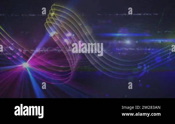 Animation of a screen with lines of interference, showing a moving ...