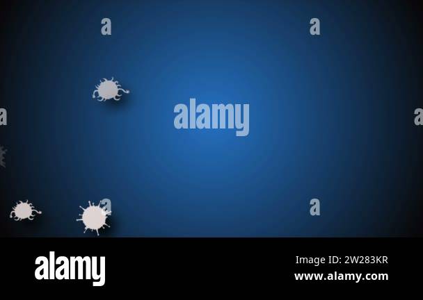Medical illustration 2d, 3d animation background of cells, bacteria ...