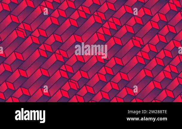 Isometric Pattern Motion Diagonal Rectangles 3d Render Loop Animation