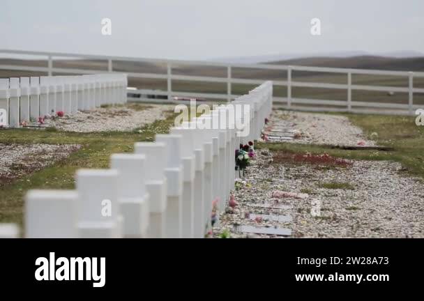 Argentine Cemetery, (Cementerio de Darwin, Malvinas), Darwin, East ...