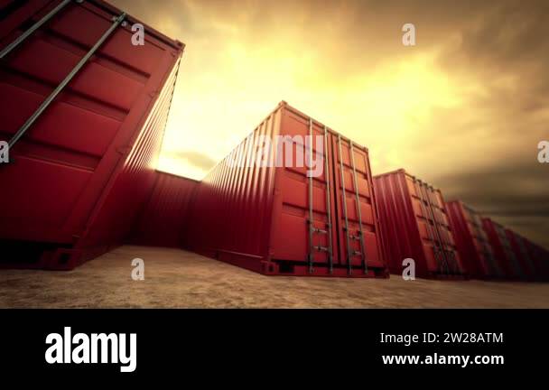 Red containers Stock Videos & Footage - HD and 4K Video Clips - Alamy