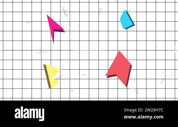 Abstract colourful shapes background Stock Videos & Footage - HD and 4K Video Clips - Alamy