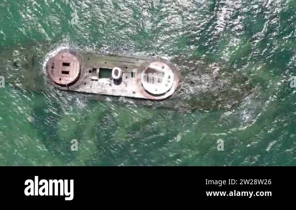 The Wreck of HMVS Cerberus in Port Philip Melbourne Australia Bird's ...