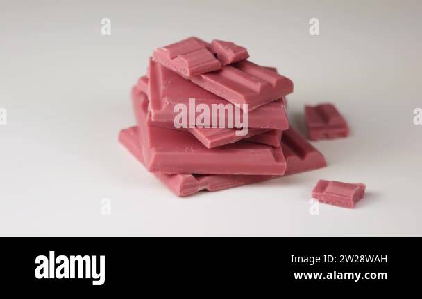 Ruby Chocolate Bar made from ruby cocoa bean. New dimension of ...