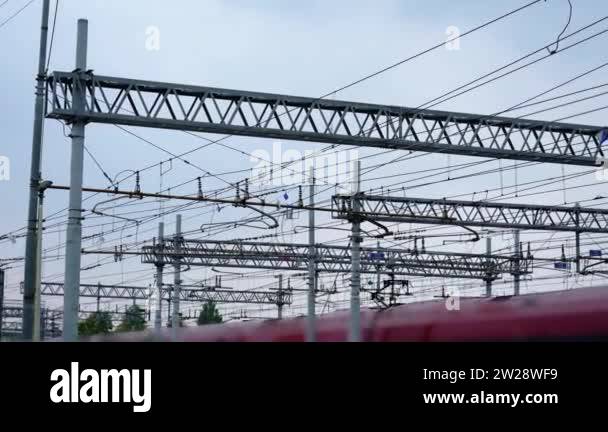 Overhead train power lines Stock Videos & Footage - HD and 4K Video ...