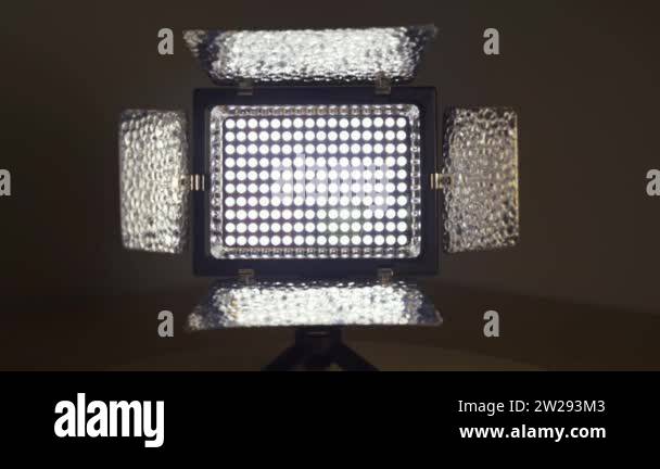 Transparent LED panel with light emitting diodes Stock Video Footage ...