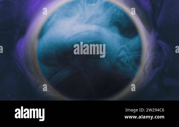 steam whirl overlay round frame blue flowing haze Stock Video Footage ...
