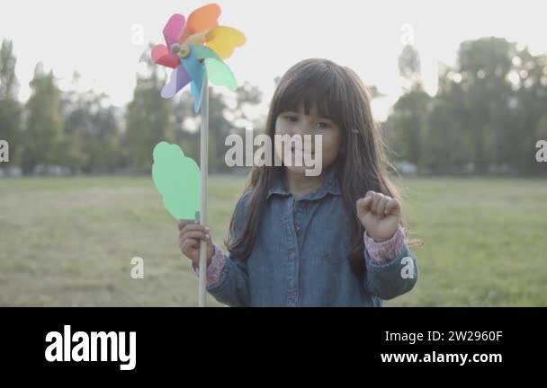 Kid girl blowing windmill Stock Videos & Footage - HD and 4K Video ...