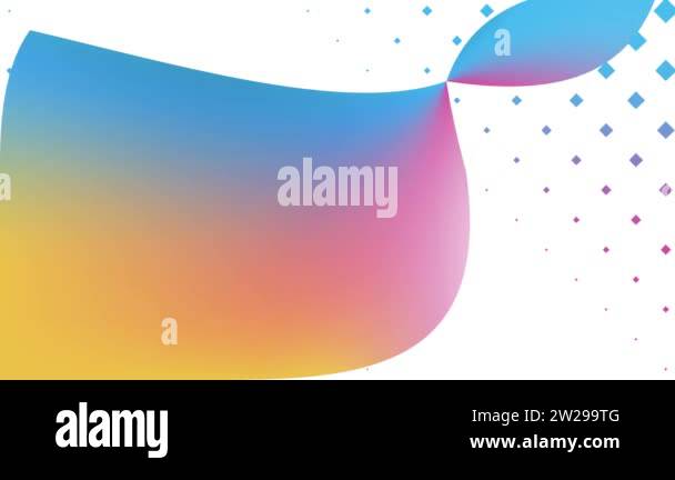 Trendy vivid animation with transforming gradient background and ...