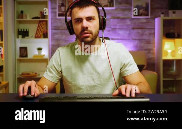 Man sitting on gaming chair Stock Videos & Footage - HD and 4K Video ...