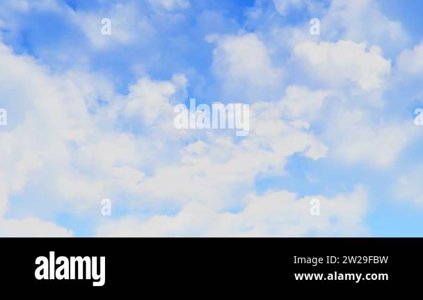 Beautiful Abstract clouds with blue sky Loop Animation background Green ...