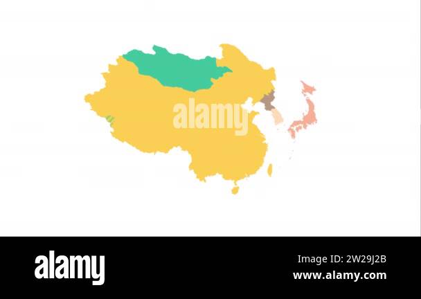 Asia map cartoon Stock Videos & Footage - HD and 4K Video Clips - Alamy