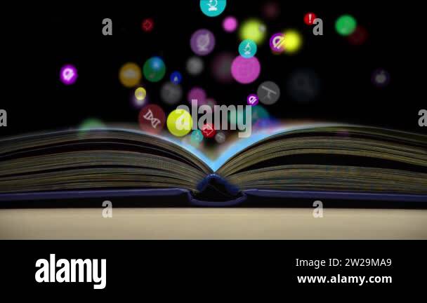Open book icons abstract Stock Videos & Footage - HD and 4K Video Clips ...