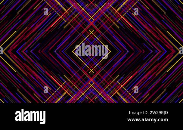 Triangular pattern of lines with interference. Animation. Hypnotic mirror pattern of ...