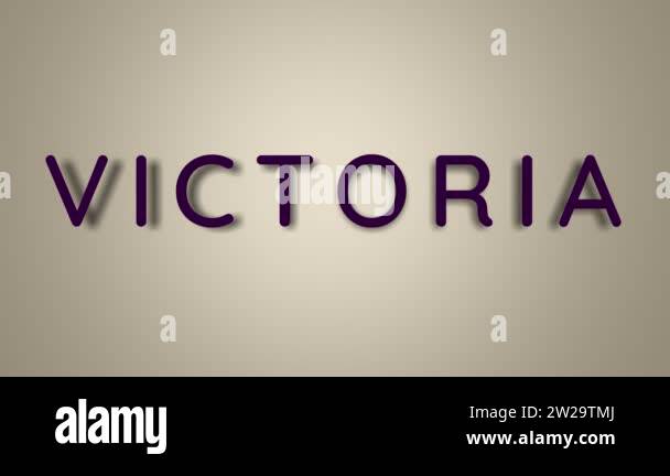 Victoria name design Stock Videos & Footage - HD and 4K Video Clips - Alamy