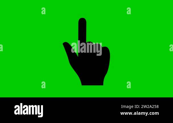 Animated symbol of hand with forefinger. Index finger points. Vector ...