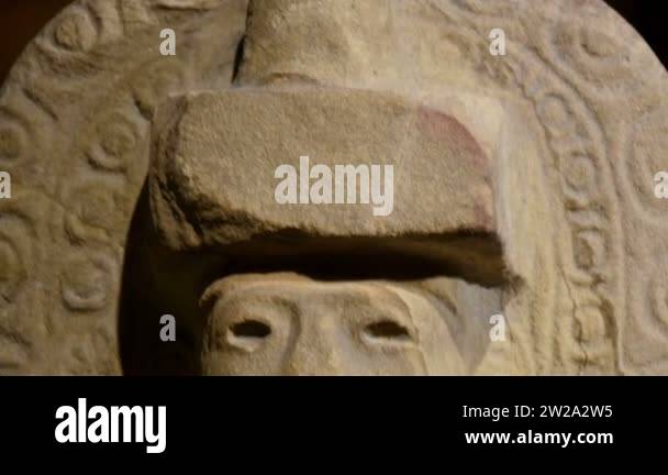 Mayan head sculpture sculpture head Stock Videos & Footage - HD and 4K ...