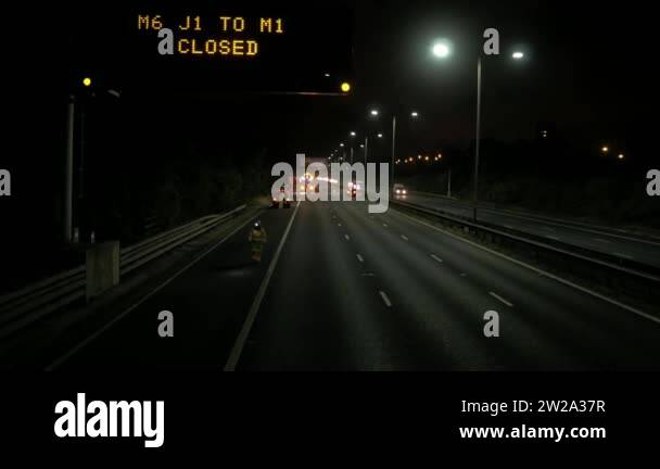 Road closure at night Stock Videos & Footage - HD and 4K Video Clips ...
